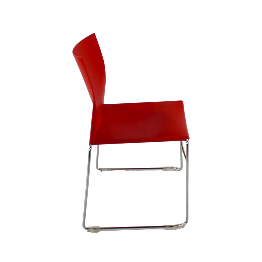 Herman Miller: Pronta Stacking Chair in Red - Refurbished - The Office ...