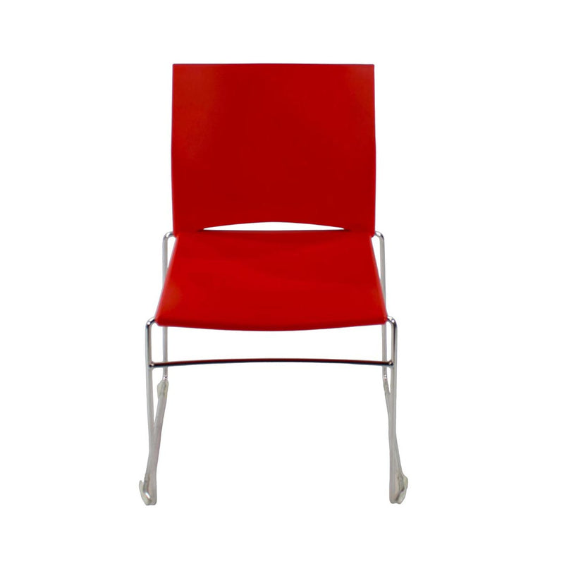 Herman Miller: Pronta Stacking Chair in Red - Refurbished - The Office ...
