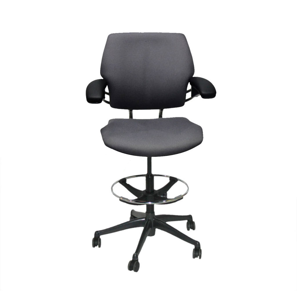Humanscale: Freedom Draughtsman Chair in Grey Fabric - Refurbished ...
