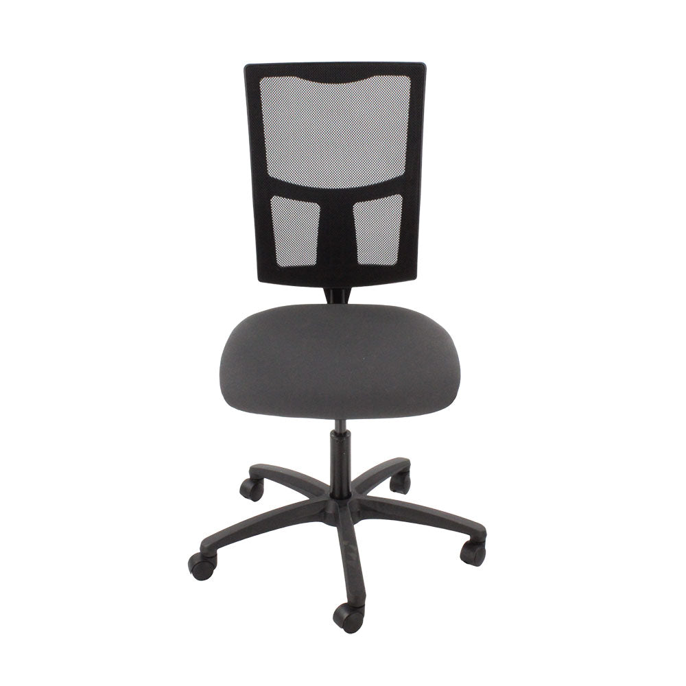 TOC: Ergo 2 Task Chair Without Arms in Grey Fabric - Refurbished