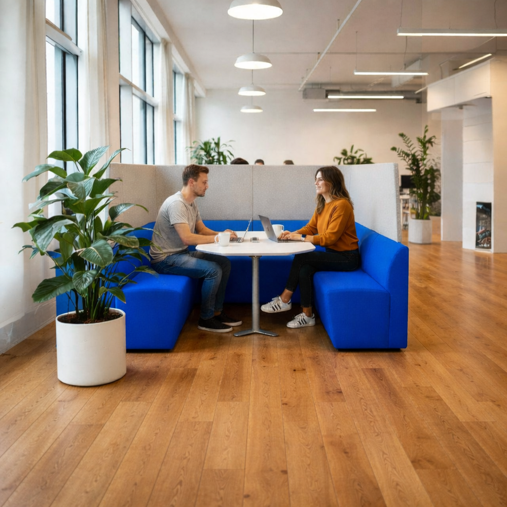 Orangebox: Light Grey and Bright Blue Away From The Desk (AFTD) Enclos