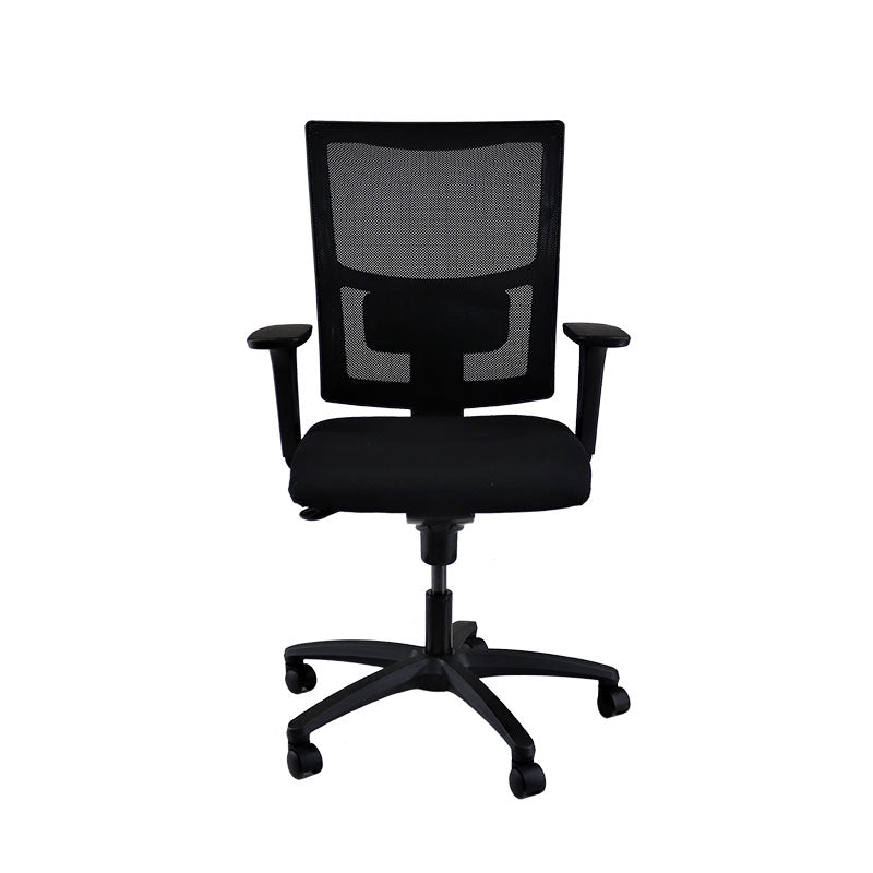 The Office Crowd: Ergo Task Chair in Black Fabric - Refurbished